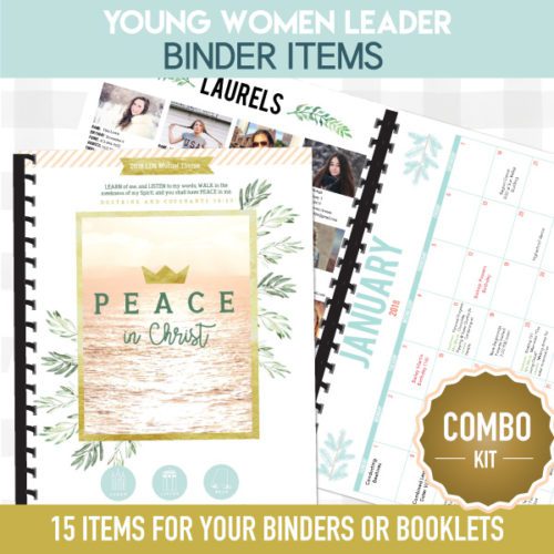 2018 Young Women Leader Binder Items - Peace in Christ (PDF Downloads ...