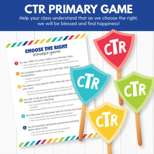 Primary 2 (CTR) Lesson 1: Happiness Comes from Choosing the Right - The ...