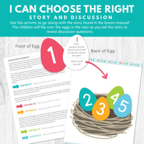 Primary 2 (CTR) Lesson 2: I Can Choose the Right - The Red Headed Hostess