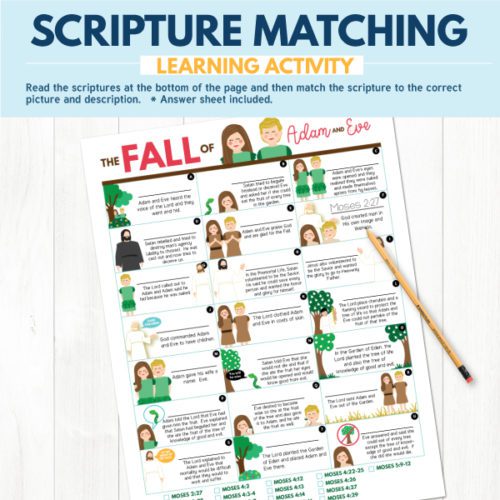 Primary 6 Lesson 4: The Fall of Adam and Eve - The Red Headed Hostess