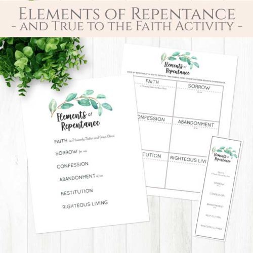 How Can Repentance Help Me Everyday? Teaching Package