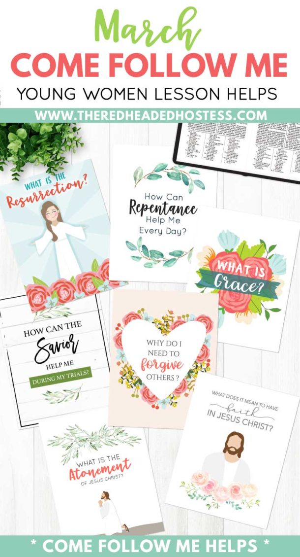 March "Come Follow Me" Lesson for Young Women | The Red Headed Hostess