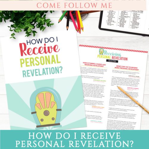 How do I Receive Personal Revelation? Teaching Package (PDF Download ...