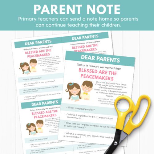 Primary 2 (CTR) Lesson 22: Blessed Are The Peacemakers - The Red Headed ...