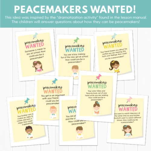 Primary 2 (CTR) Lesson 22: Blessed Are The Peacemakers - The Red Headed ...