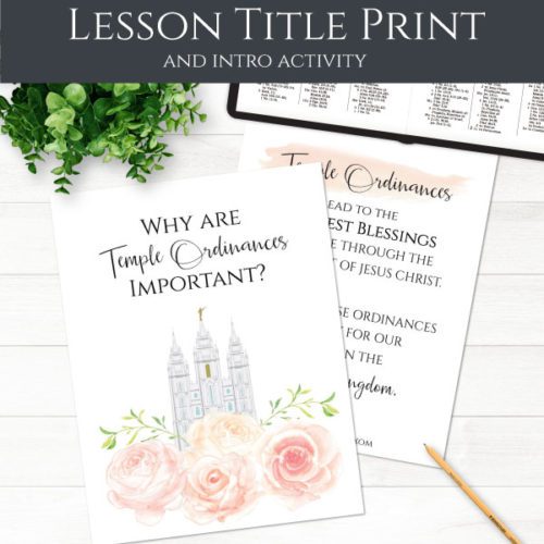 Why are Temple Ordinances Important? (PDF Download) - The Red Headed ...