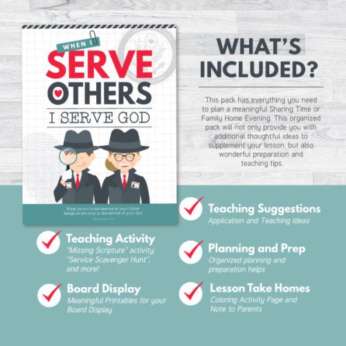 2018 Primary Sharing Time (September Week 3): When I Serve Others, I ...