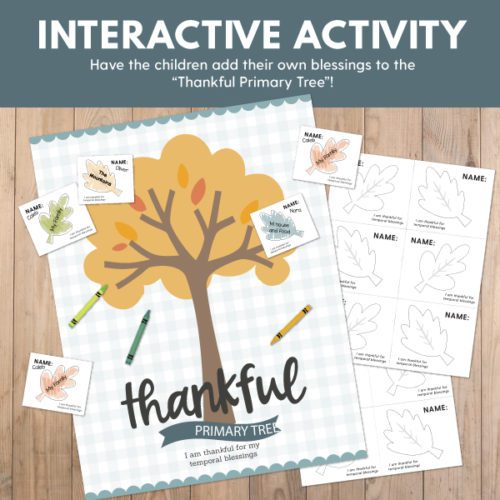 2018 Primary Sharing Time (November Week 2): I Am Thankful for Temporal ...