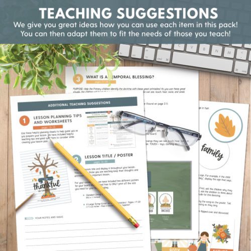 2018 Primary Sharing Time (November Week 2): I Am Thankful for Temporal ...