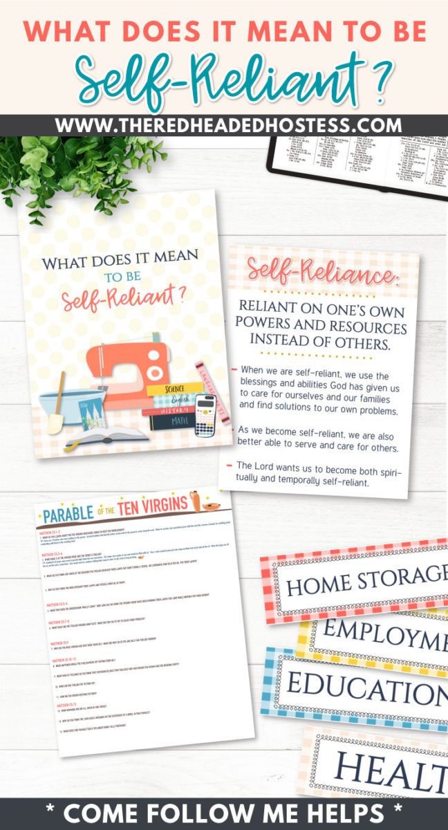 What does it mean to be Self-Reliant? (PDF Download) - The Red Headed ...