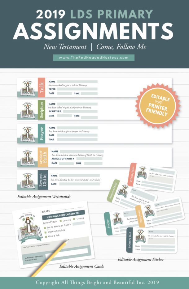 2019 Primary: Come, Follow Me - New Testament - The Red Headed Hostess