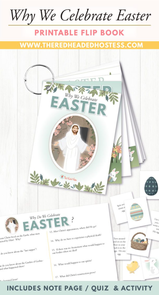 Why We Celebrate Easter - Printable Flip Book - The Red Headed Hostess