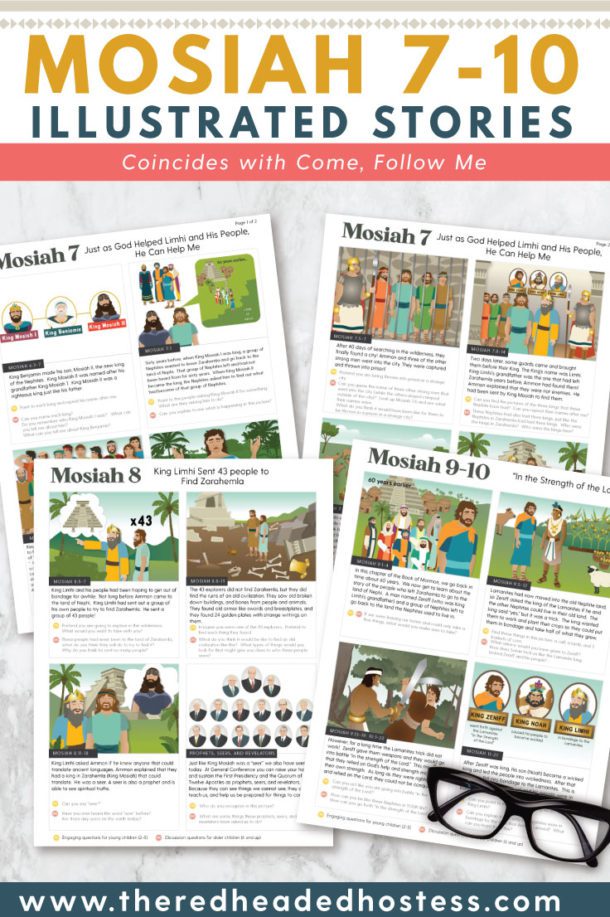 Come Follow Me Mosiah 7-10 - The Red Headed Hostess