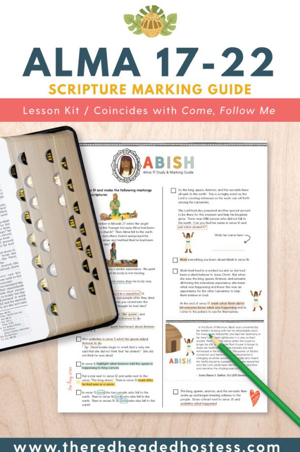 Book of Mormon: Come Follow Me Alma 17-22 - The Red Headed Hostess