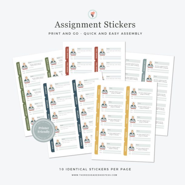 2021 Primary - Doctrine and Covenants: Assignment Cards, Wristbands ...