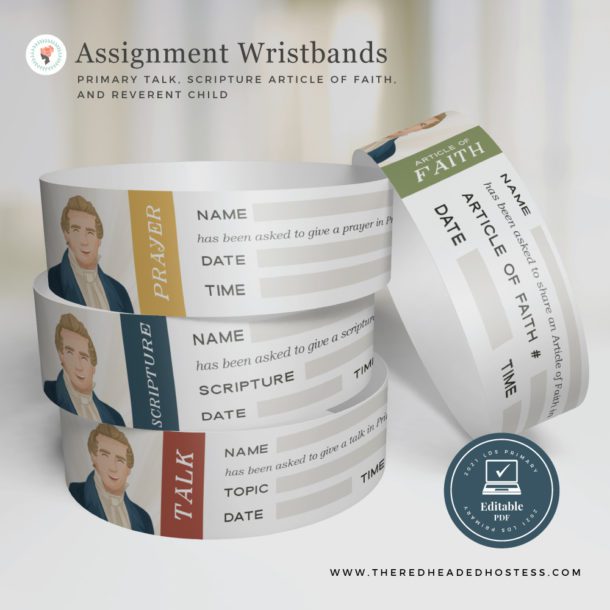 2021 Primary - Doctrine and Covenants: Assignment Cards, Wristbands ...