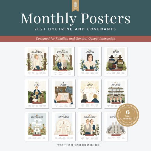 2021 Doctrine and Covenants: Monthly Posters (General Use) - The Red ...