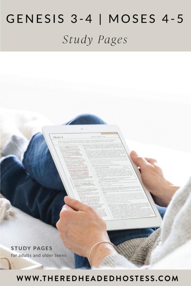 Genesis 3–4; Moses 4–5 - The Red Headed Hostess