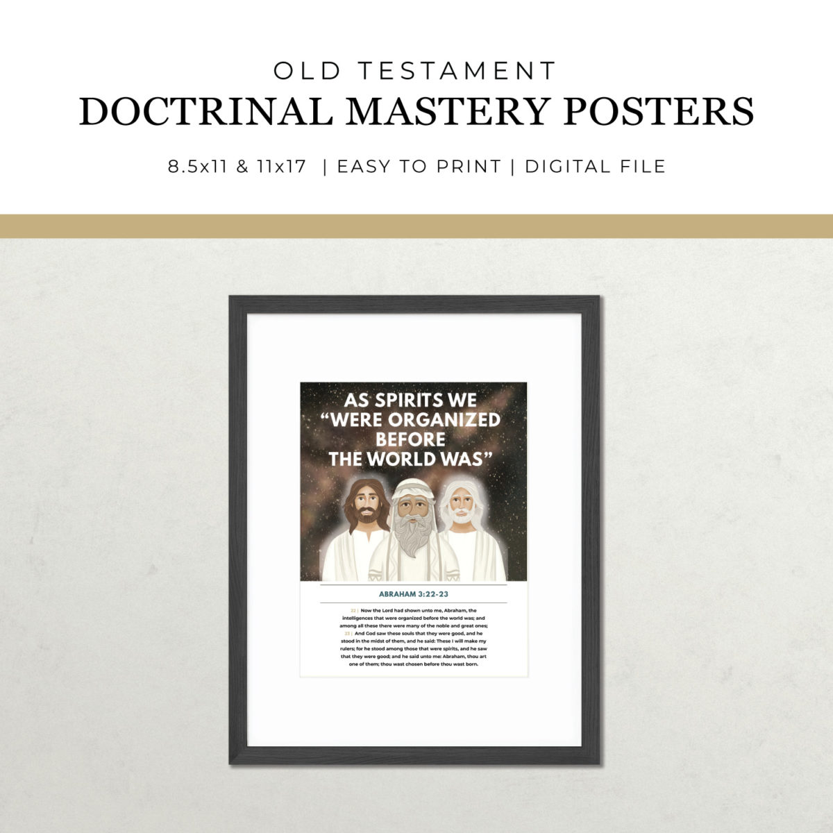 Old Testament Doctrinal Mastery - Digital Posters 8.5x11 and 11x17 ...