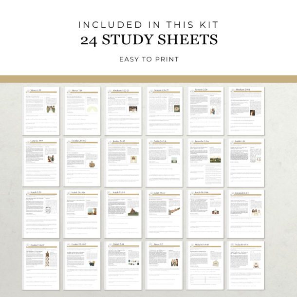Old Testament Doctrinal Mastery - Study Sheets (PDF Download) - The Red ...