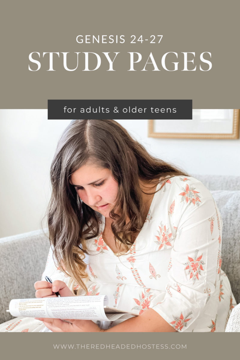 Genesis 24-27 - The Red Headed Hostess