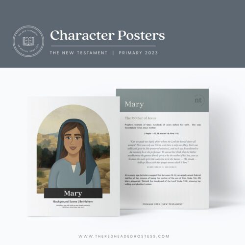2023 Primary - New Testament - Character Posters - The Red Headed Hostess