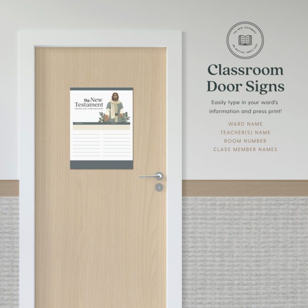 2023 Primary - New Testament - Door and Chair Signs - The Red Headed ...