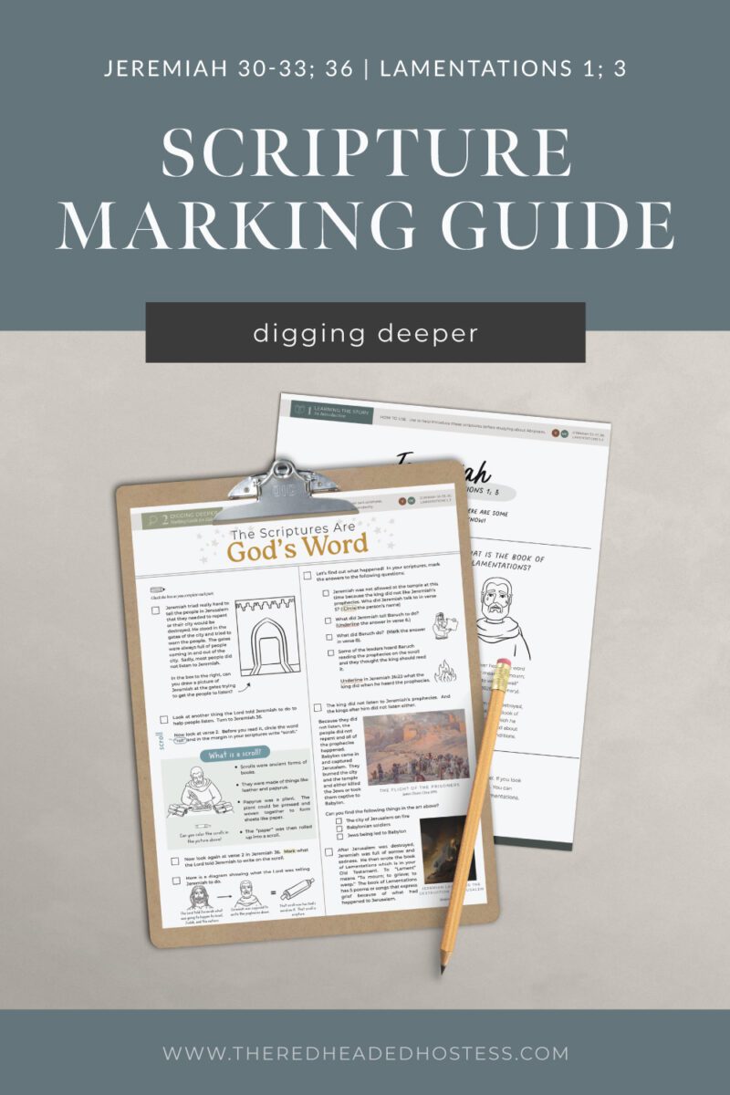 Jeremiah 30-33; 36 Lamentations 1; 3 - The Red Headed Hostess