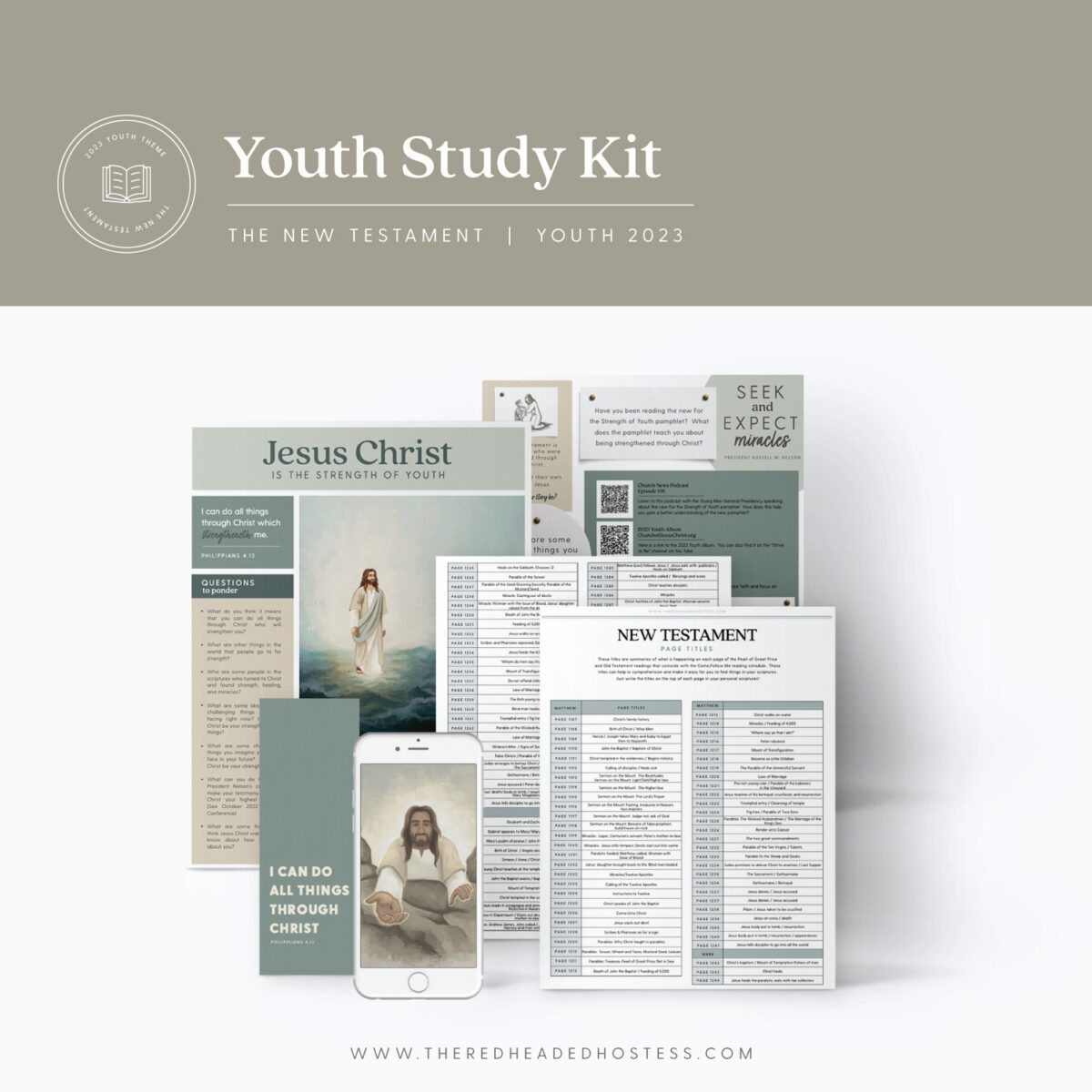 2023 I Can Do All Things Through Christ: Youth Study Kit - The Red ...