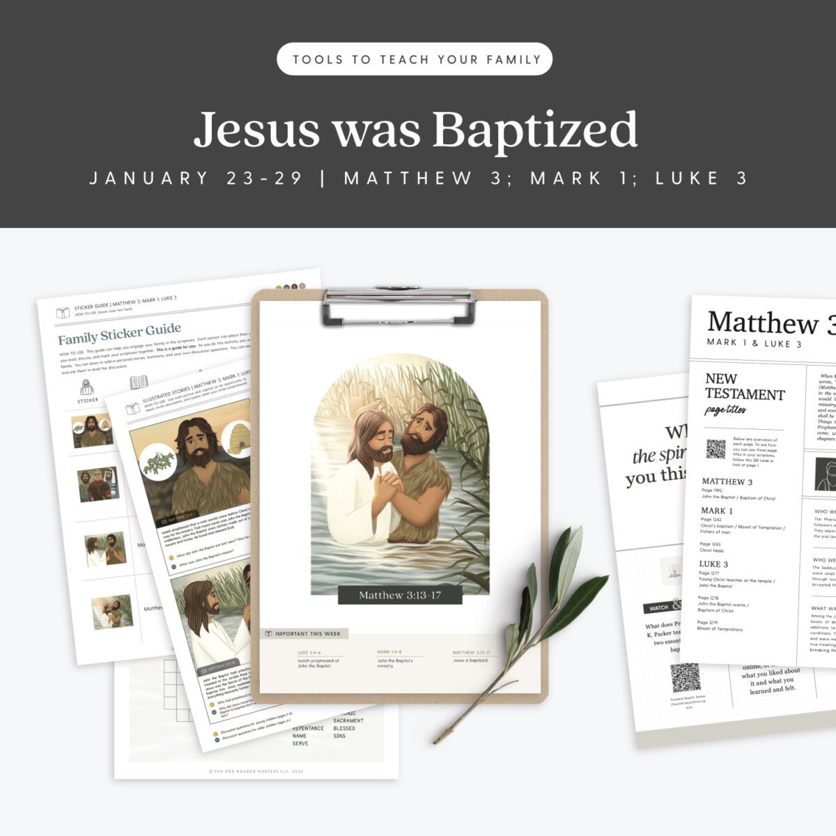 Matthew 3; Mark 1; Luke 3 - The Red Headed Hostess