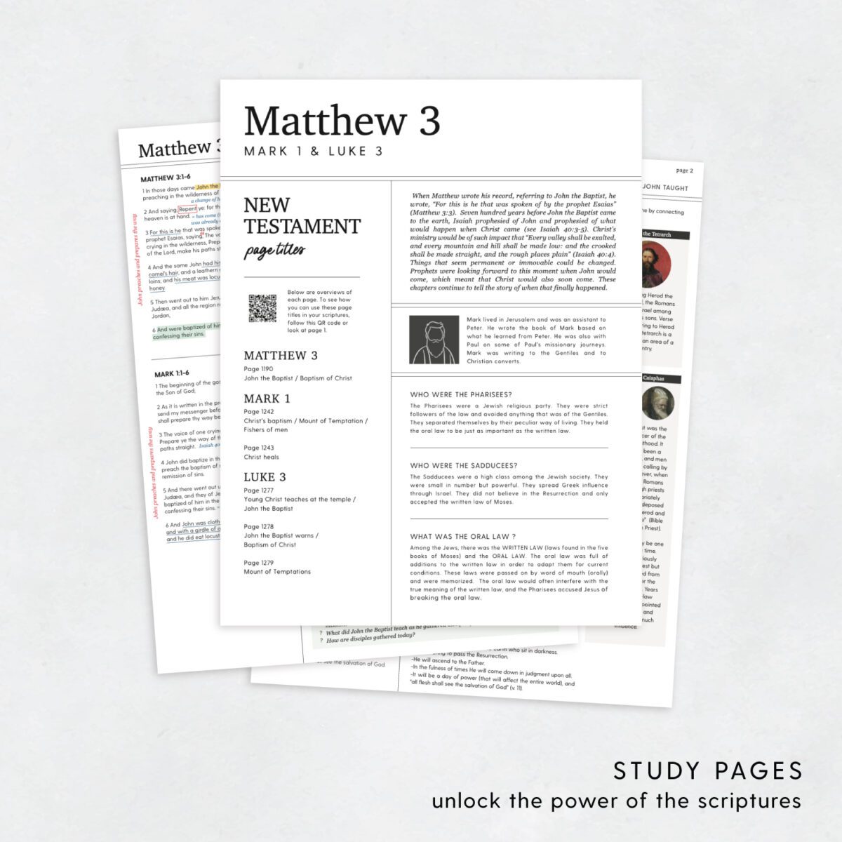 Matthew 3; Mark 1; Luke 3 - The Red Headed Hostess