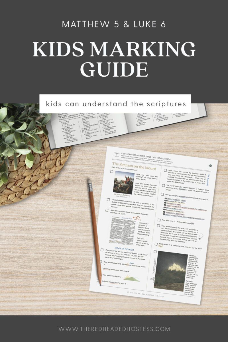 Matthew 5; Luke 6 - The Red Headed Hostess