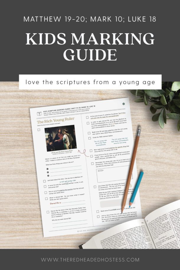 Matthew 19-20; Mark 10; Luke 18 - The Red Headed Hostess