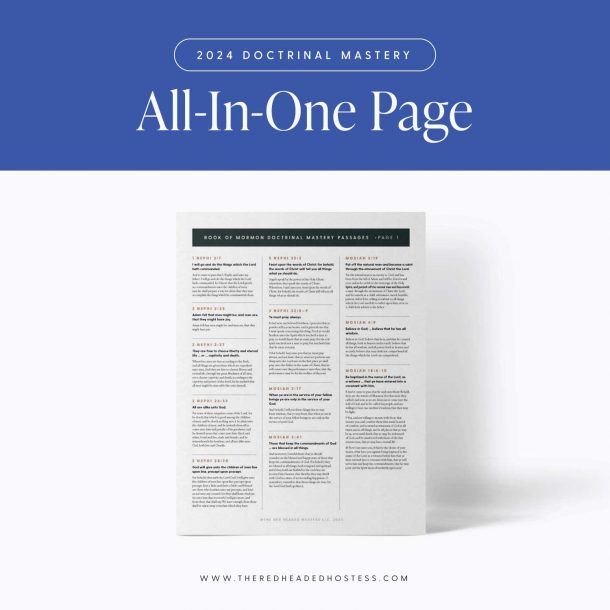 Book of Mormon Doctrinal Mastery - Ultimate Bundle - The Red Headed Hostess