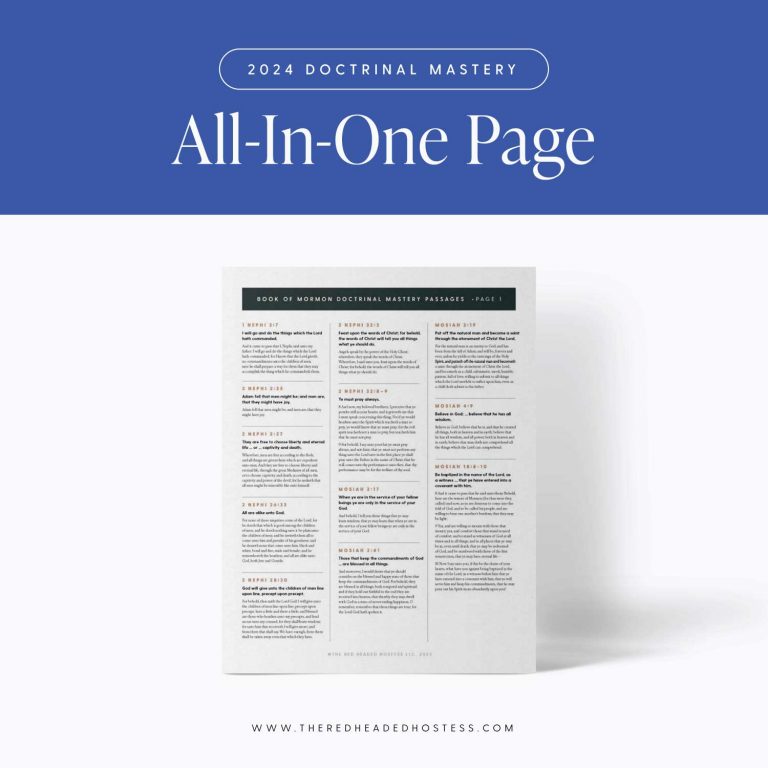 Book of Mormon Doctrinal Mastery - Ultimate Bundle - The Red Headed Hostess