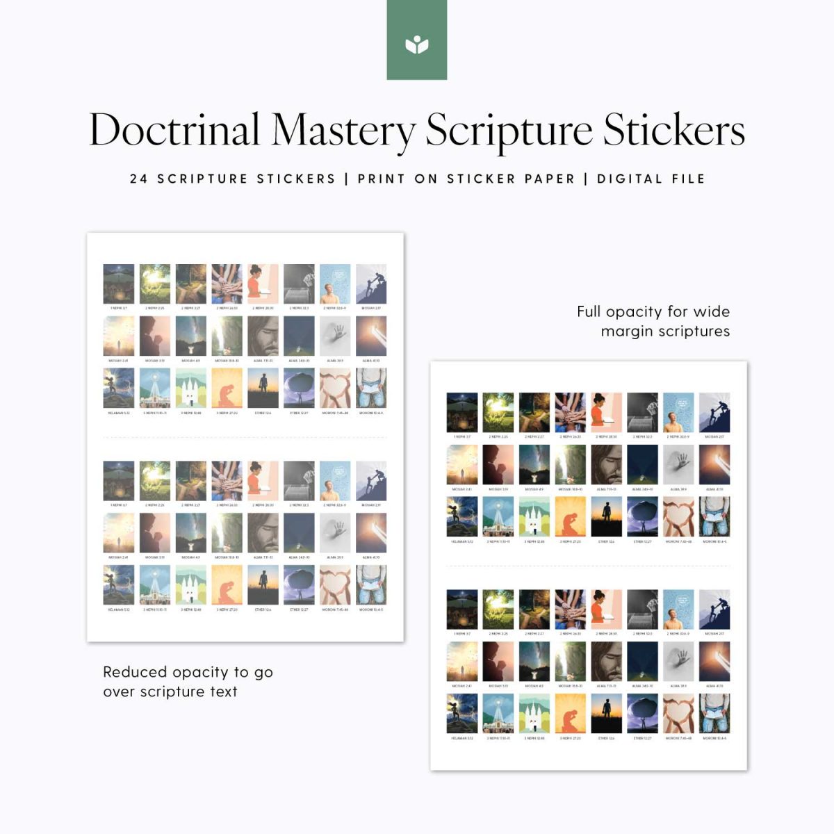 Book of Mormon Doctrinal Mastery - Stickers - The Red Headed Hostess