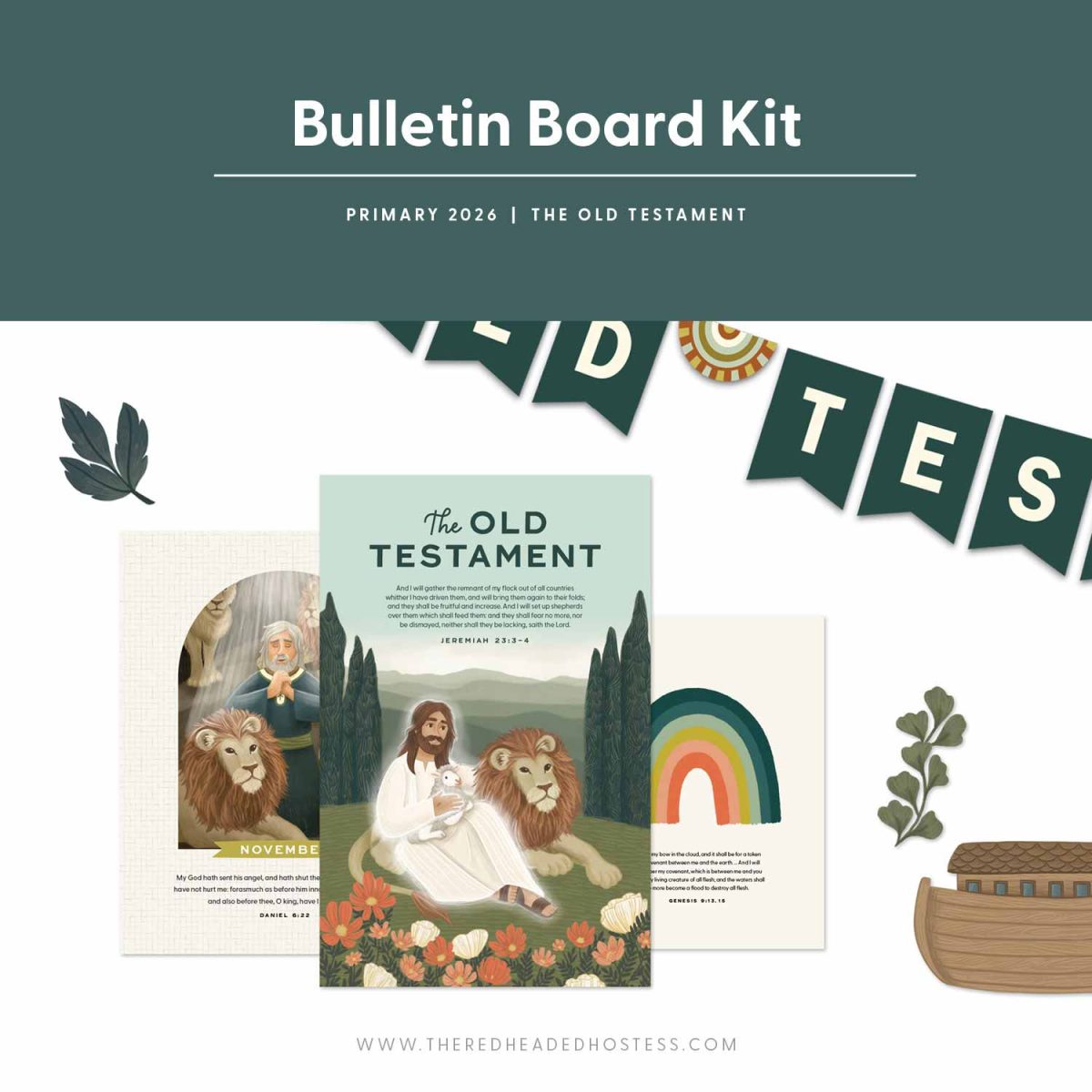 2026 Primary-Old Testament-Bulletin Board Kit - The Red Headed Hostess