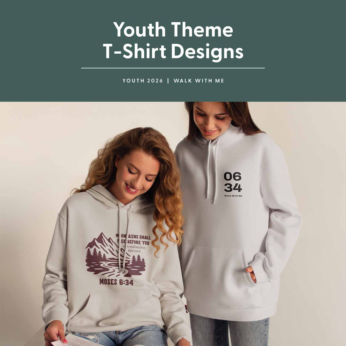 2026 Walk with Me - Youth Theme T-shirt Designs - The Red Headed Hostess
