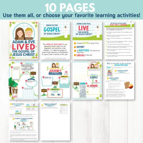 Primary 6 Lesson 6: Adam and Eve Lived the Gospel of Jesus Christ - The ...